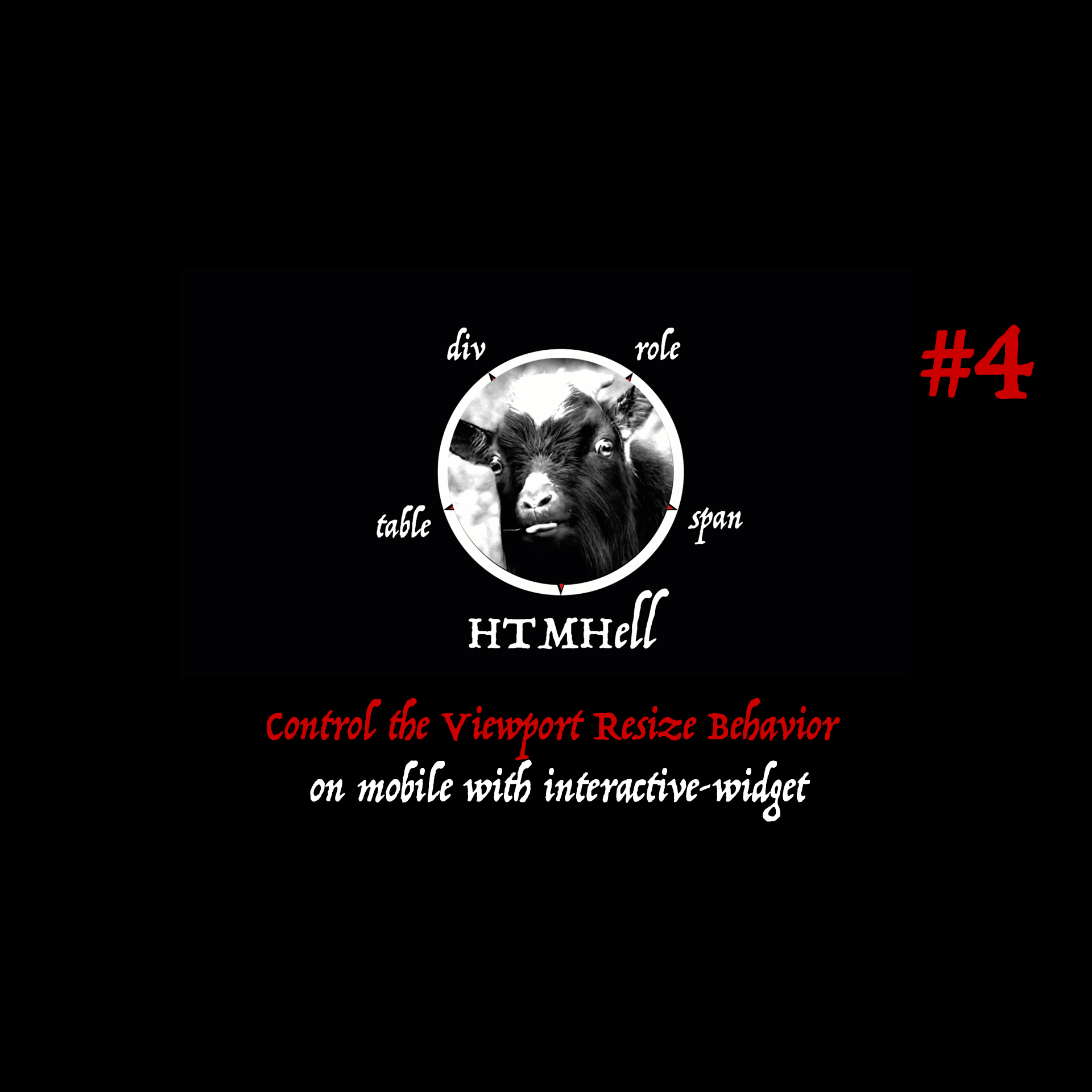 Control the Viewport Resize Behavior on mobile with `interactive-widget` - HTMHell